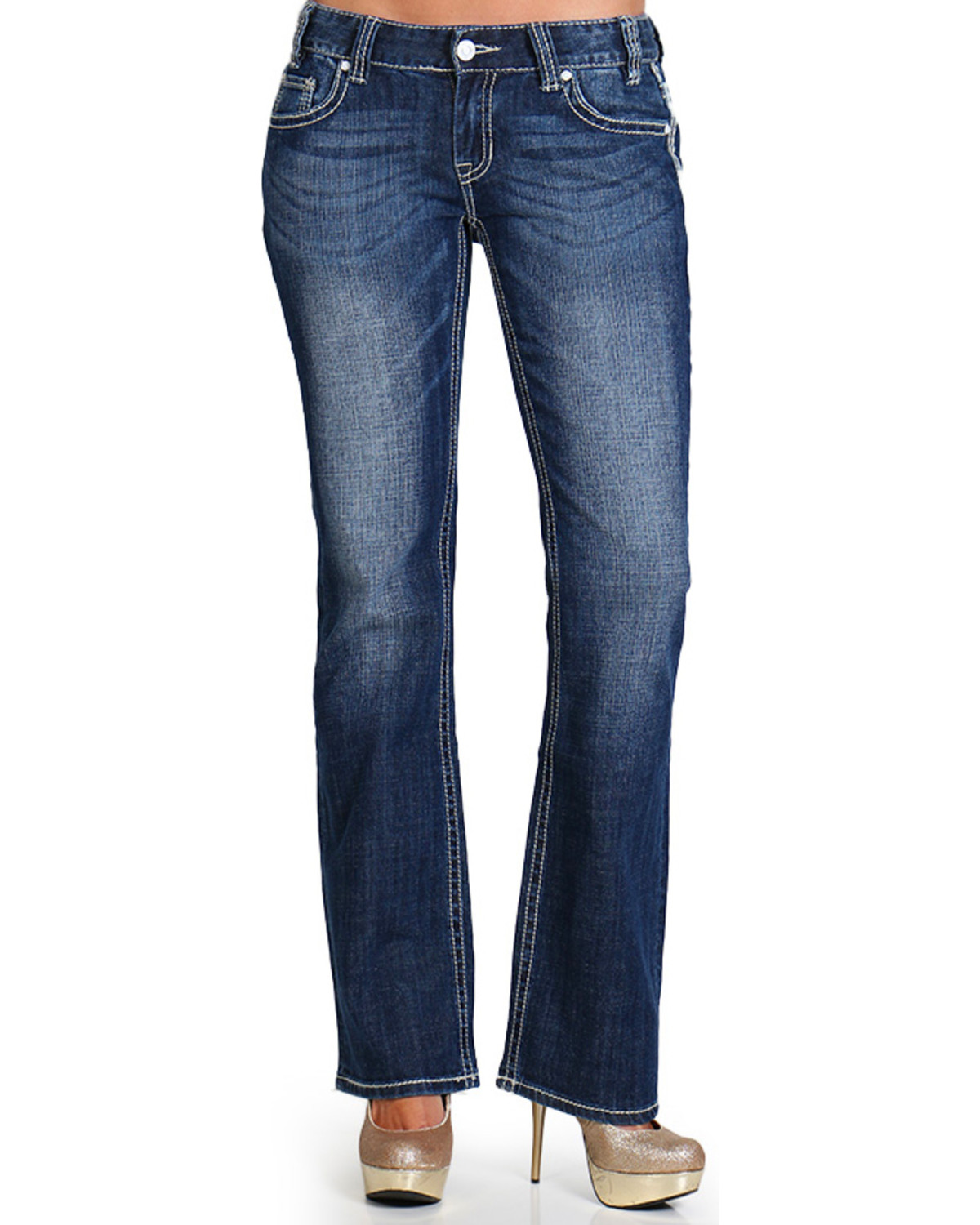 Rock And Roll Denim Womens Low Rise Boot Cut Jeans Boot Barn
