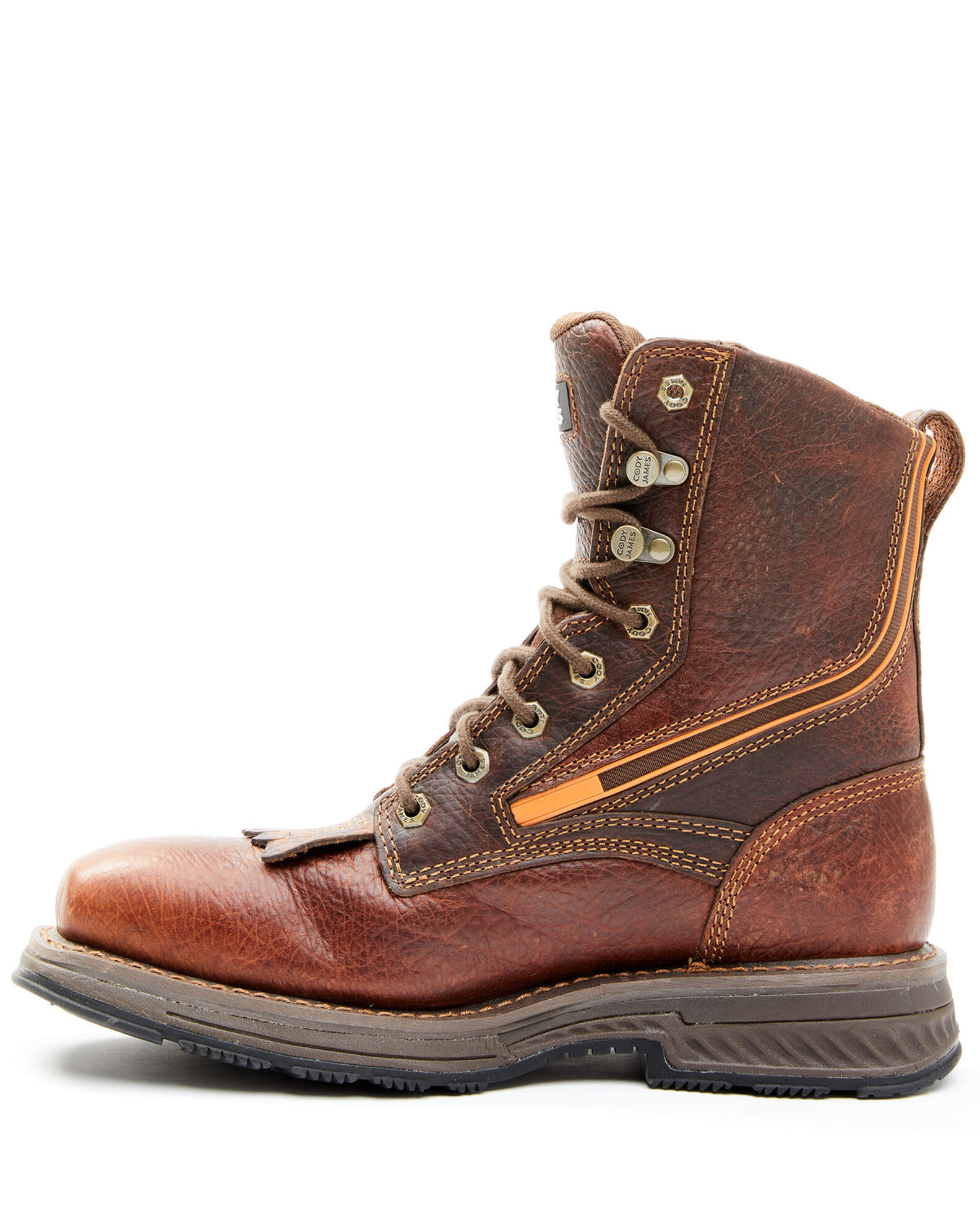 Cody James Mens 8 Ase7 Disruptor Work Boots Nano Composite Toe Brown