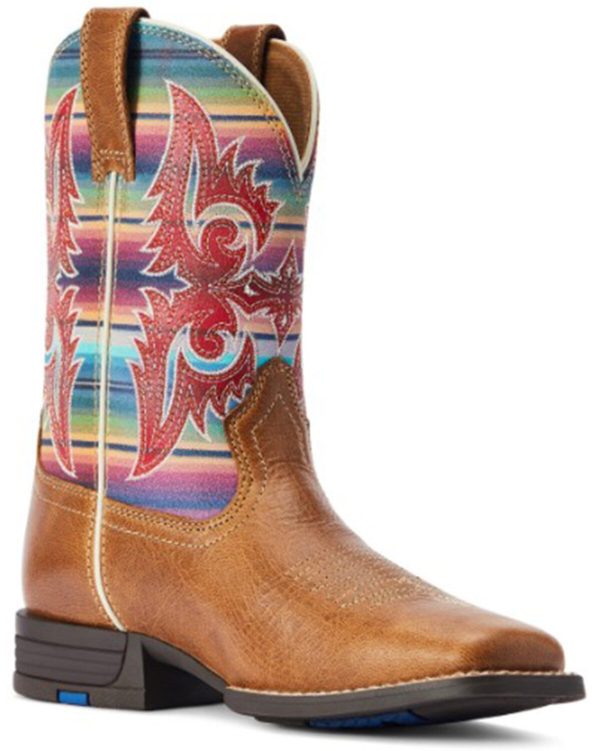 Ariat Girls' Lonestar Shock Shield Serape Stripe Western Boots - Square ...