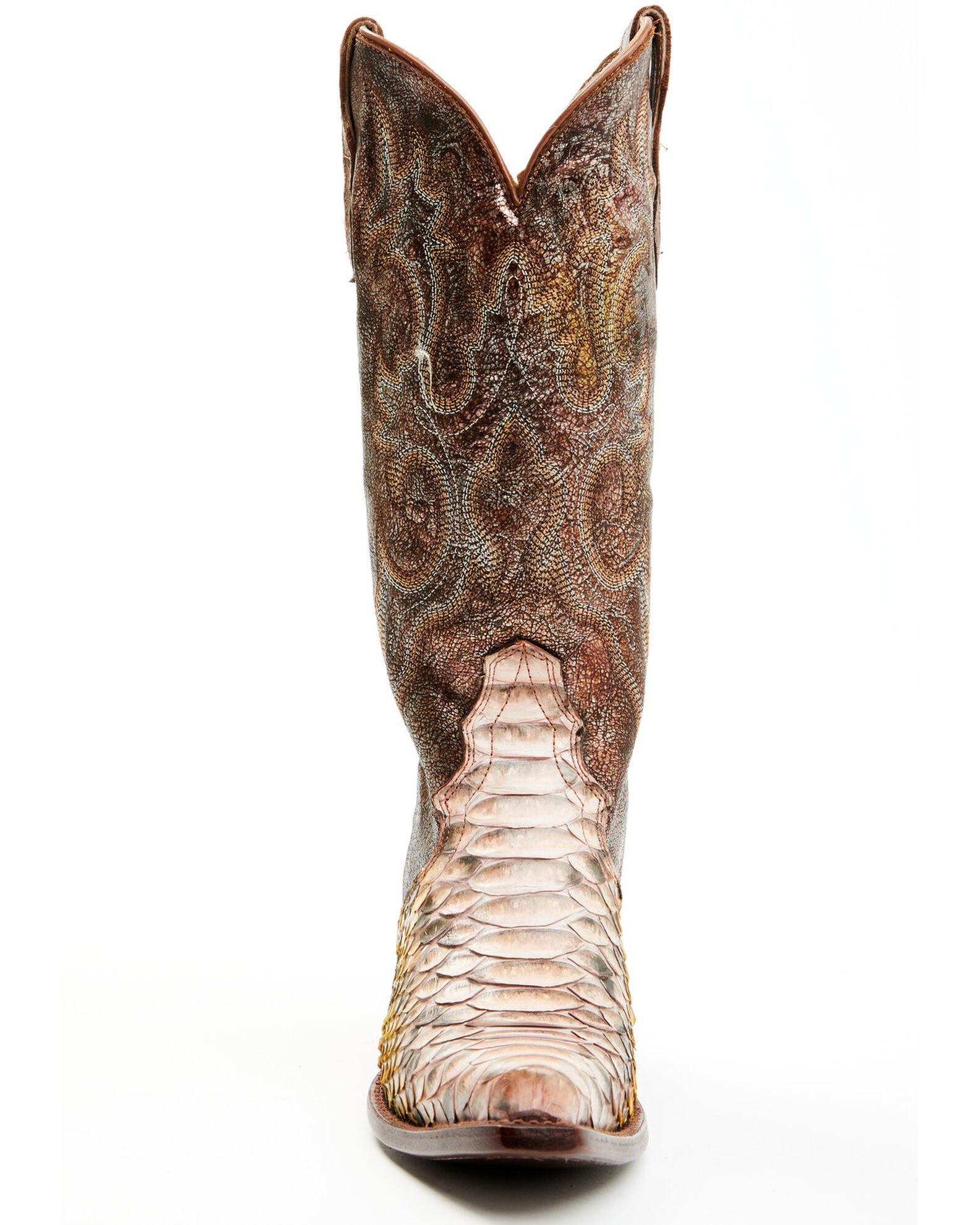 Shyanne Women's Cayenne Exotic Python Tall Western Boots - Snip Toe, Multi