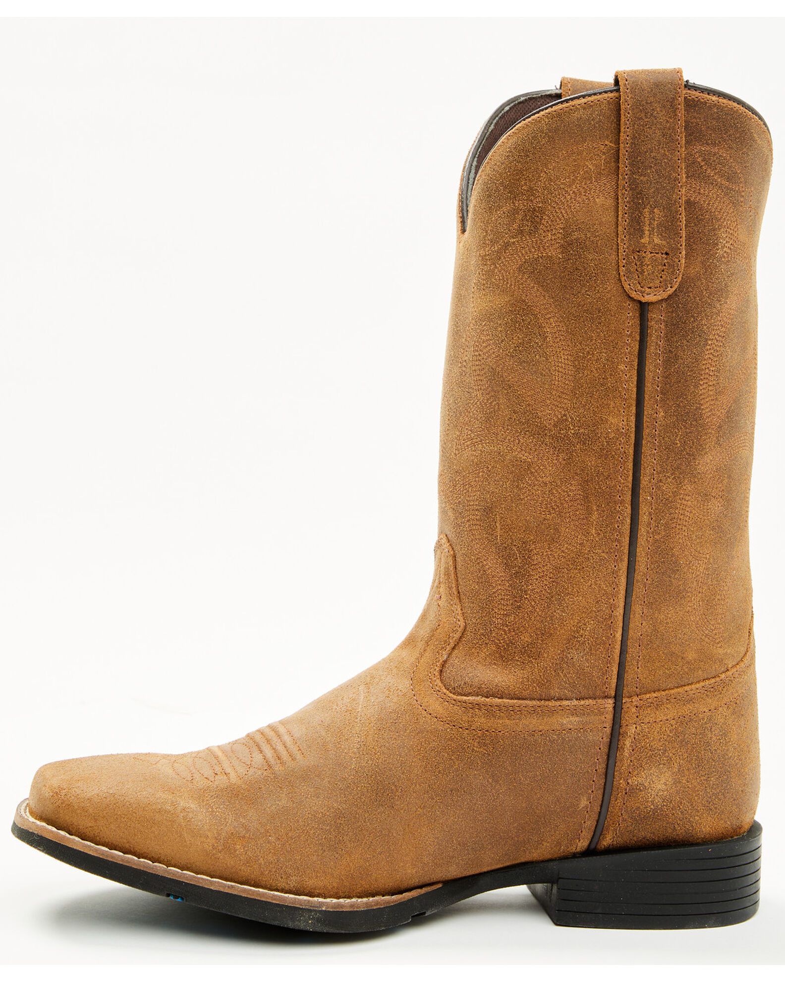 Roper Men's Monterey Roughout Western Boots - Square Toe, Tan