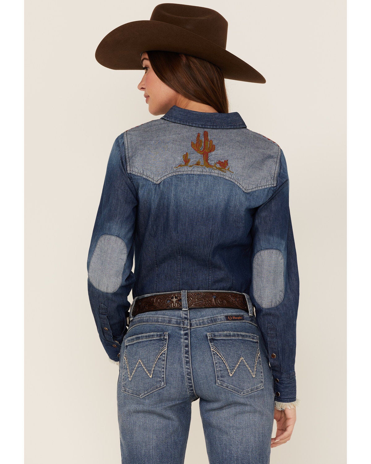 Tasha Polizzzi Women's Arizona Denim Embroidered Shirt | Boot Barn