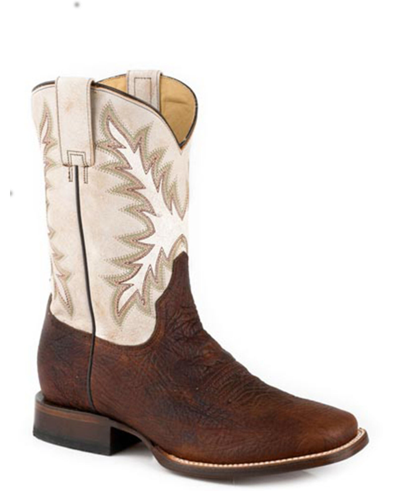 Stetson Men's Cole Western Boots - Broad Square Toe, Brown