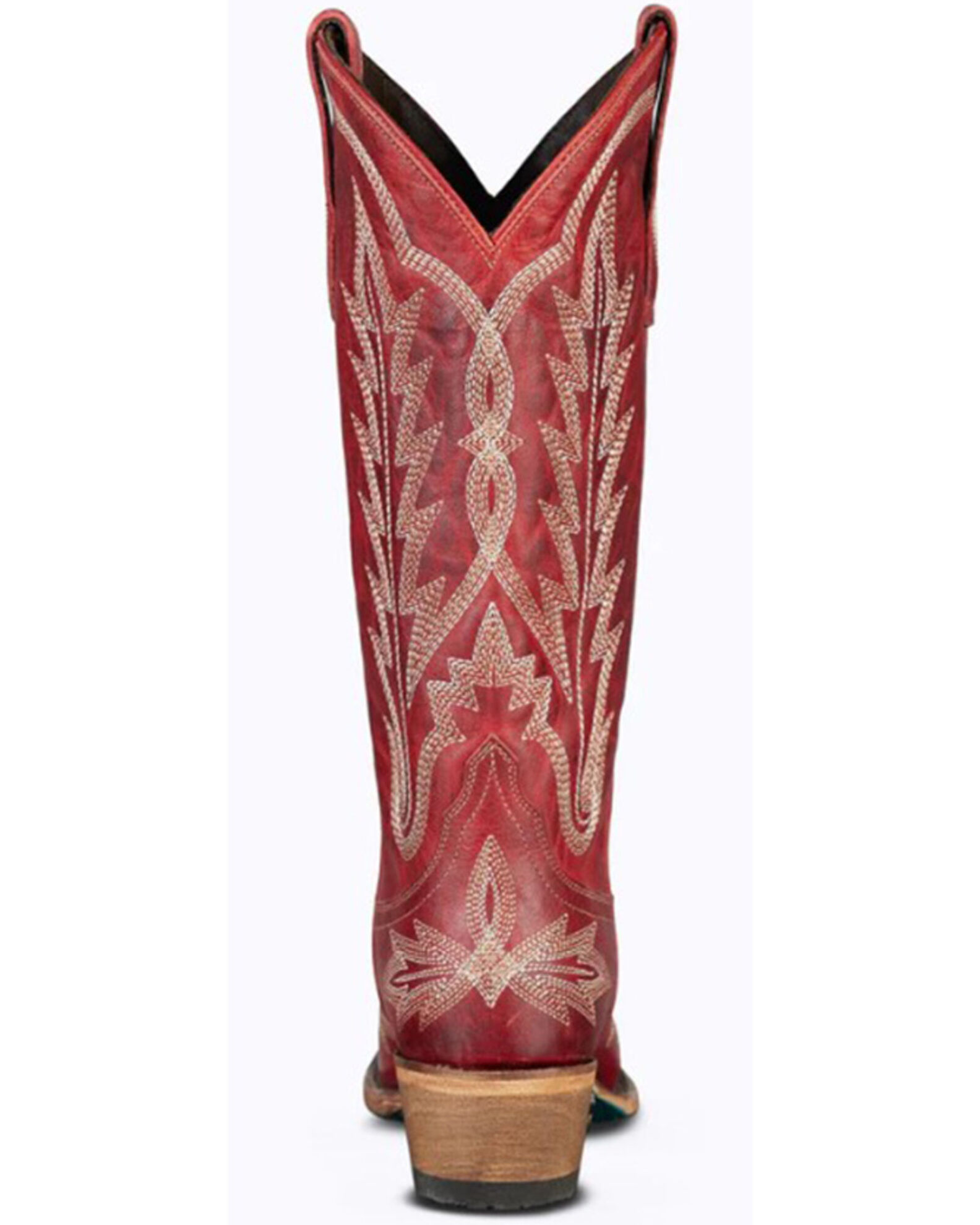Lane Womens Lexington Western Boots Snip Toe Ruby