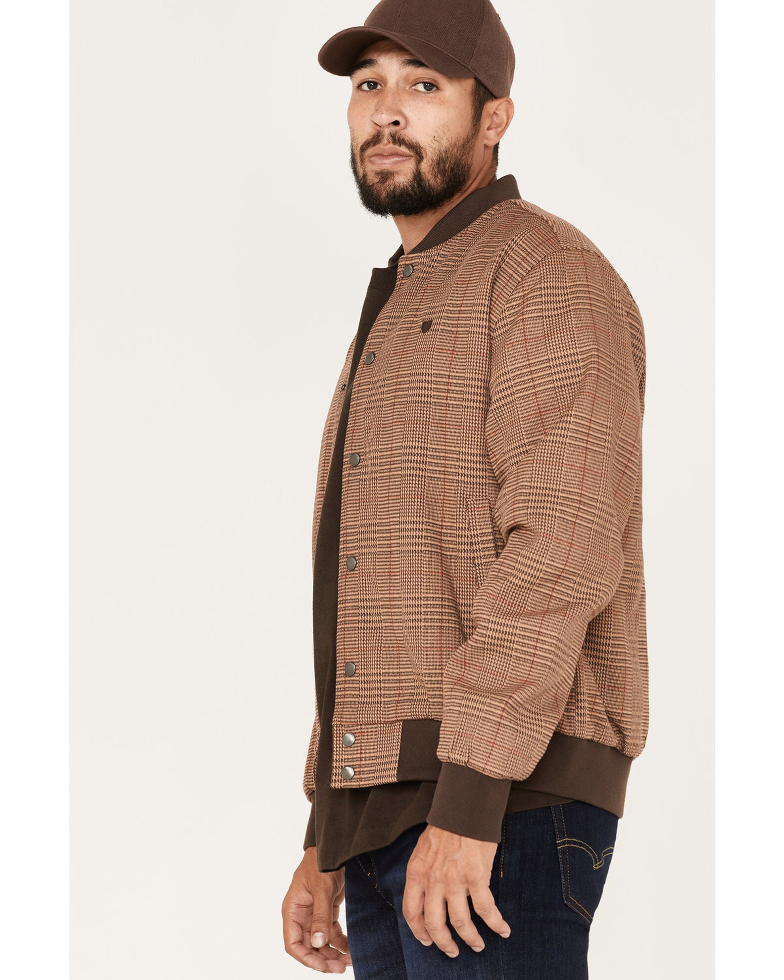 Brixton Men's Dillinger Bomber Jacket, Tan