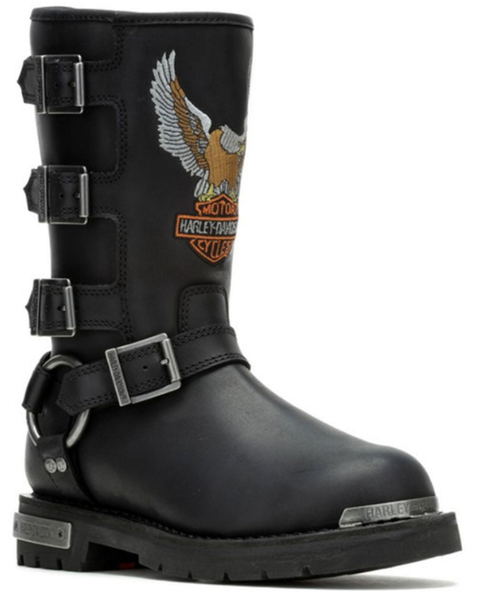 Harley Davidson Women's Corley Motorcycle Boots - Round Toe, Black