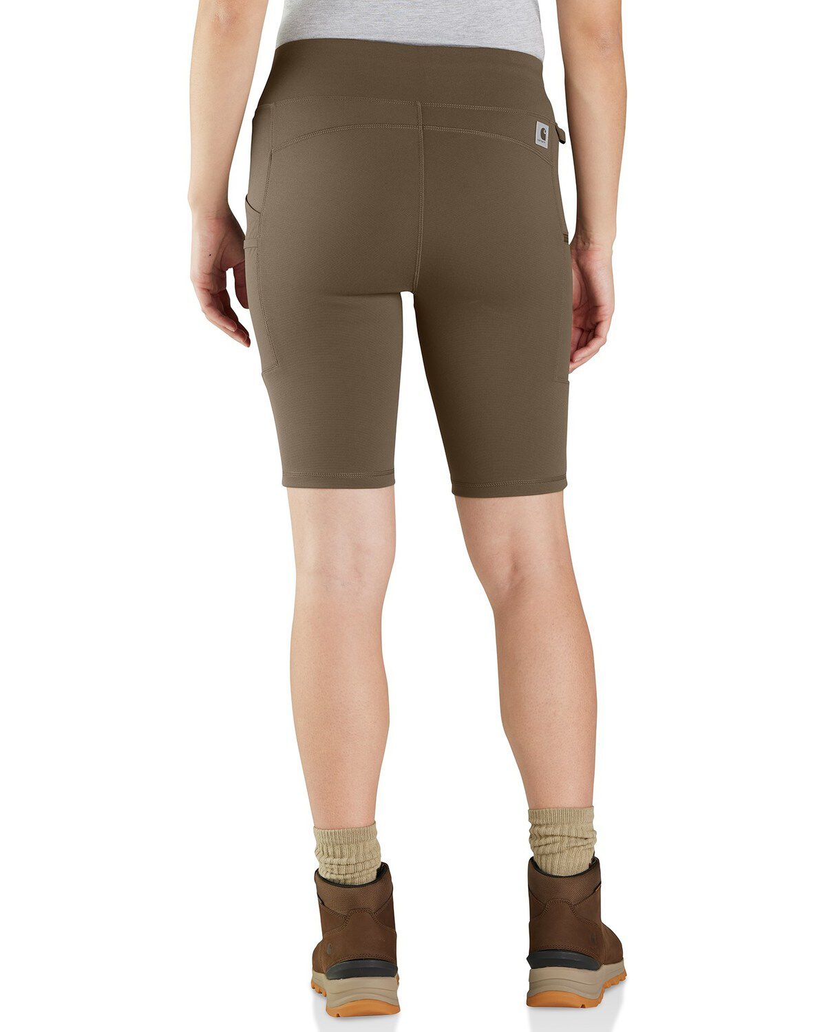Carhartt Women's Force Fitted Lightweight Utility Work Shorts, Brown