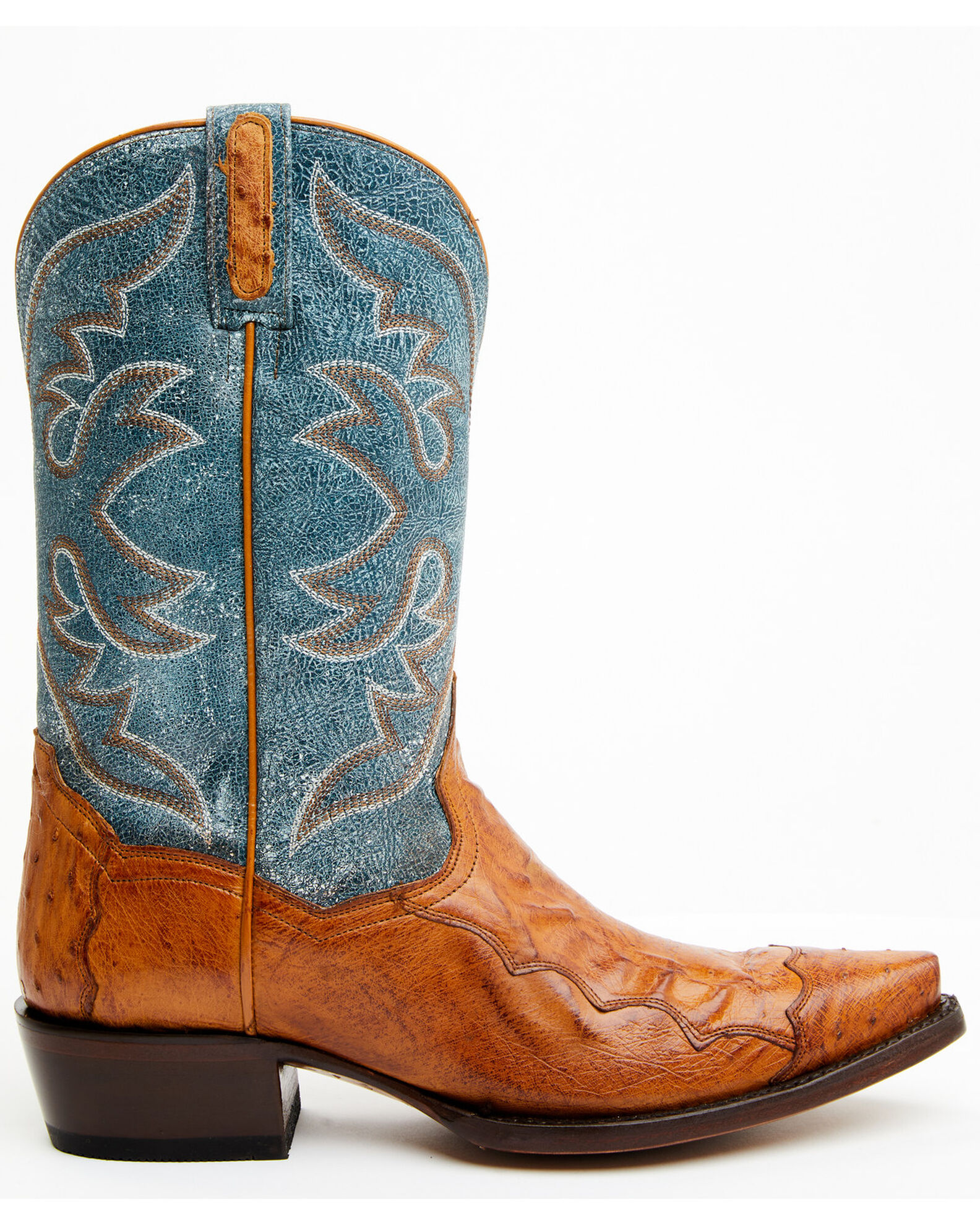Product Name: Dan Post 12" Exotic Ostrich Western Boots - Snip Toe