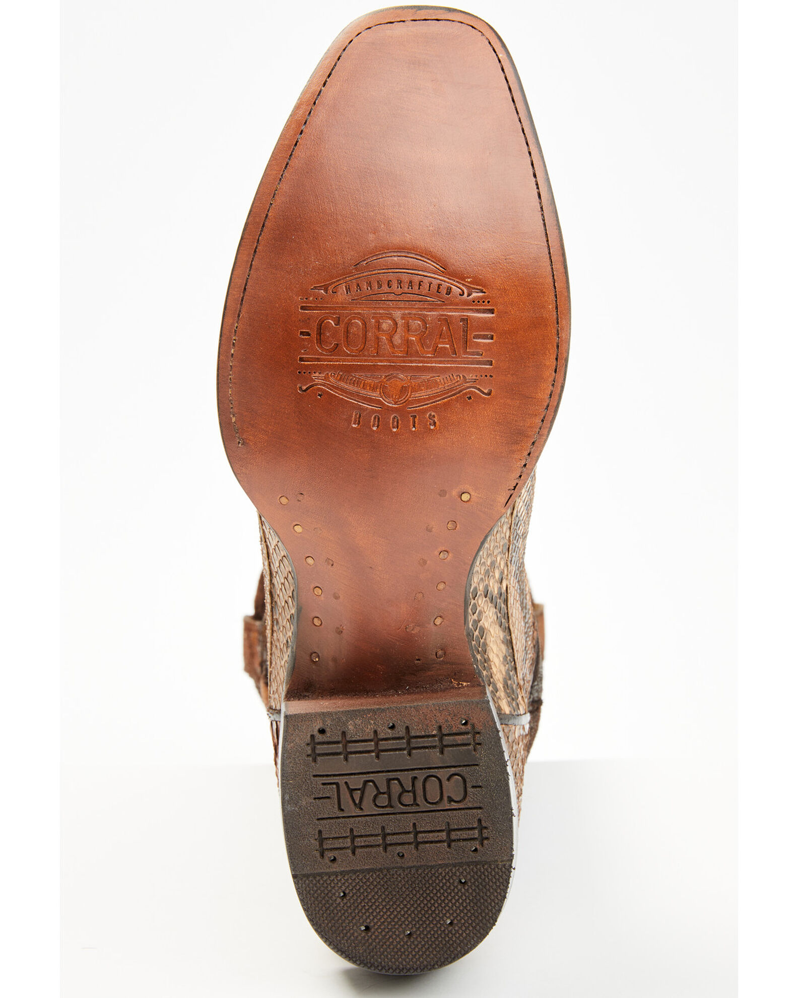 Corral Men's Exotic Python Western Boots - Square Toe, Brown