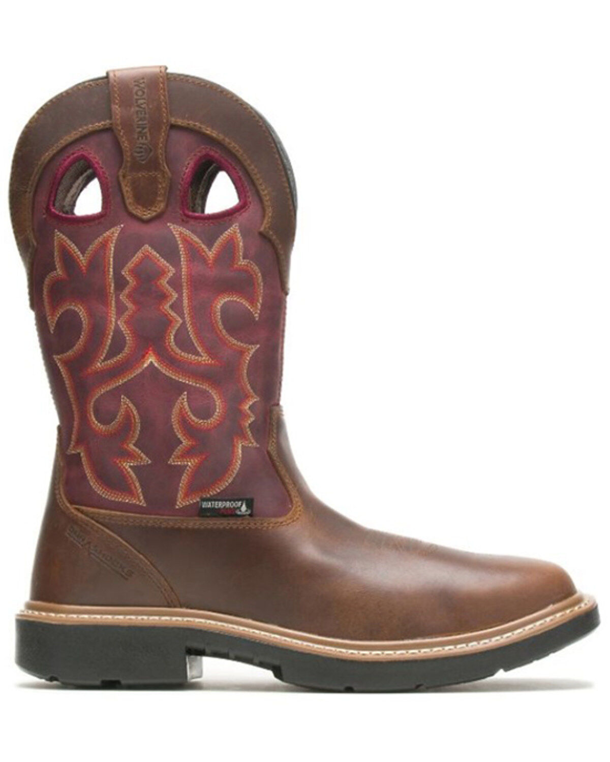 Wolverine Men's Rancher Durashock Wellington Pull On Safety Work Boots ...