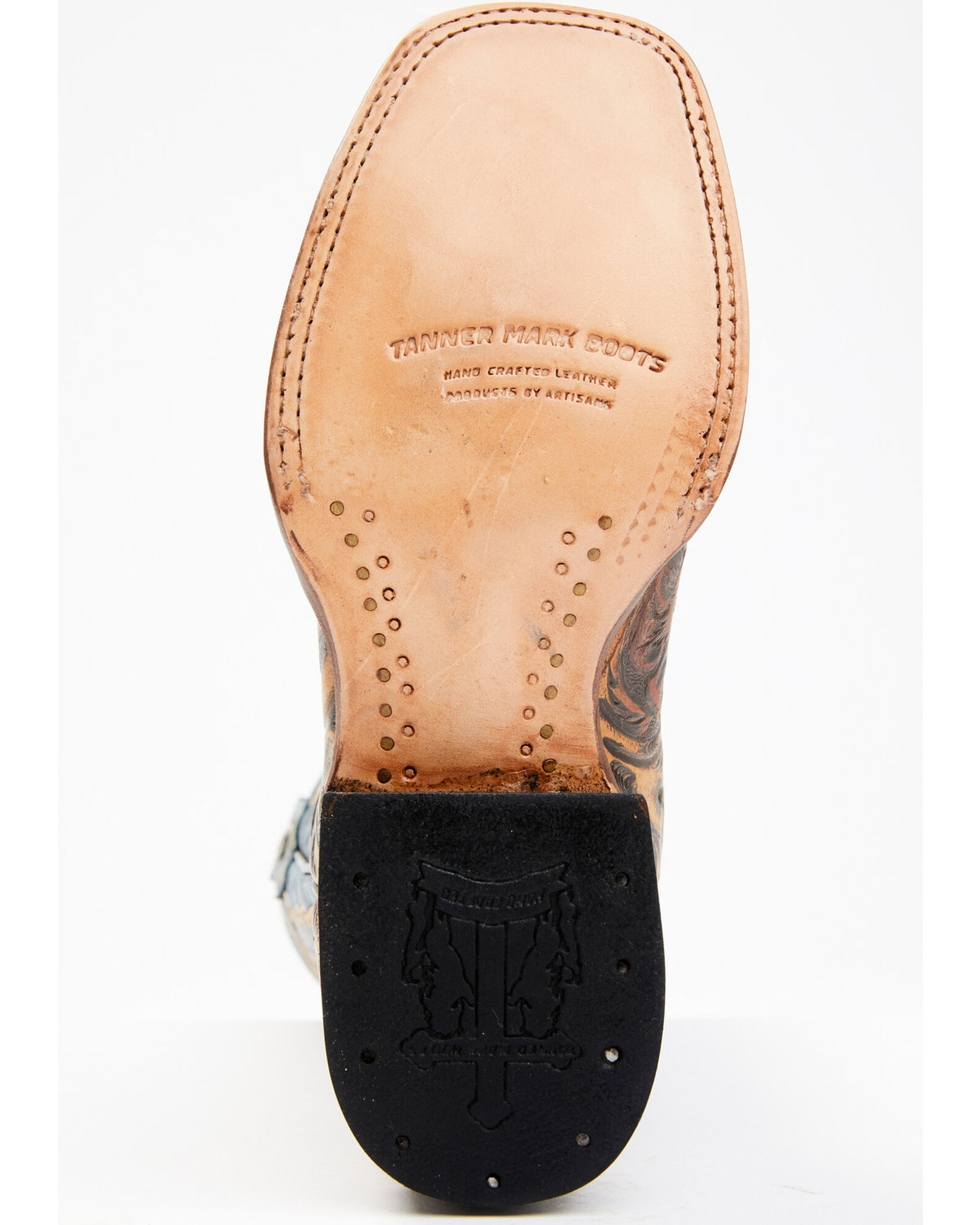 Tanner Mark Womens Jaw Dropper Western Boots Broad Square Toe Oryx