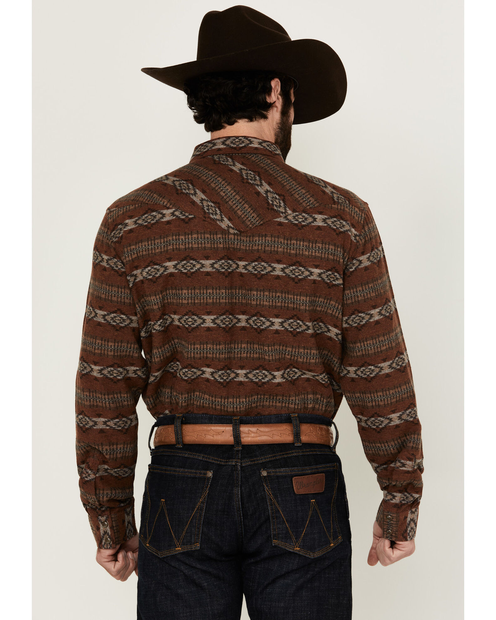 Cody James Men's Resource Southwestern Striped Long Sleeve Snap Western ...