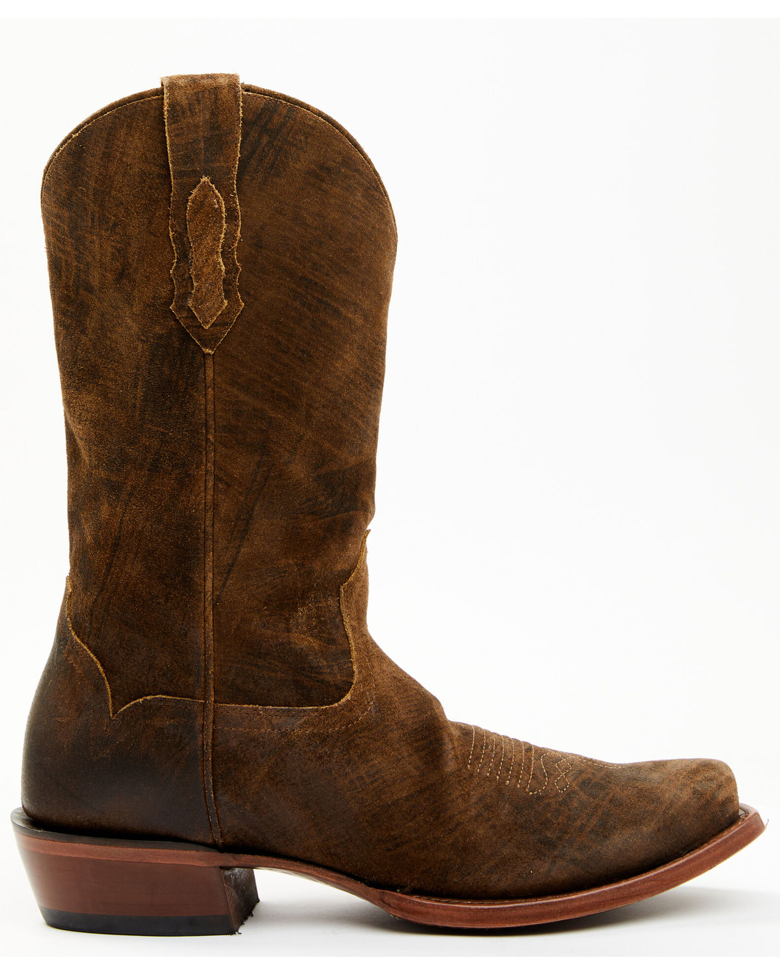 Moonshine Spirit Mens Gordon Roughout Western Boots Square Toe Bronze