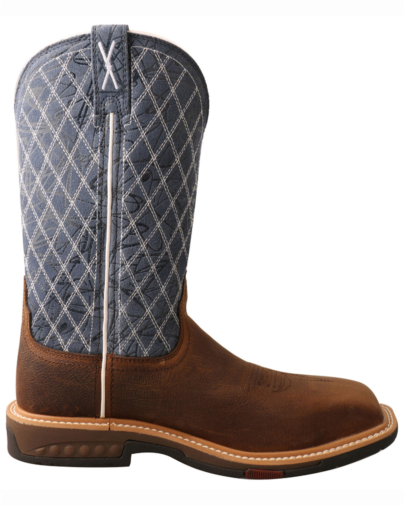 Twisted X Womens Cellstretch Western Work Boots Composite Toe Brown