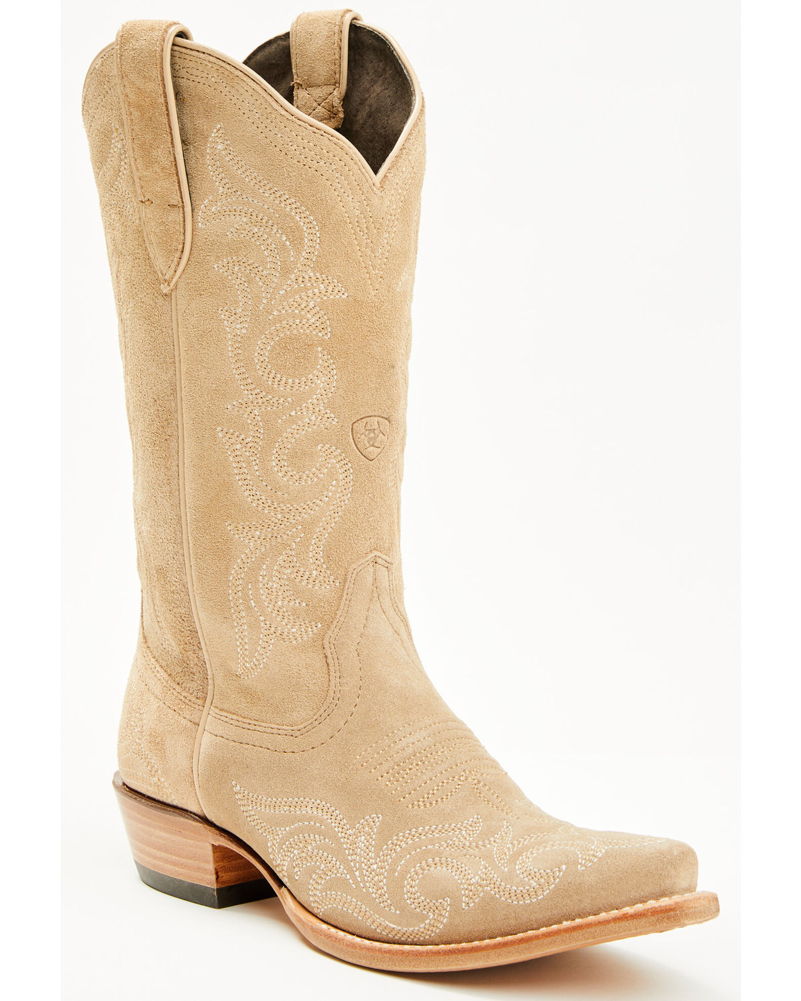 Ariat Womens Hazen Western Boots Snip Toe Taupe