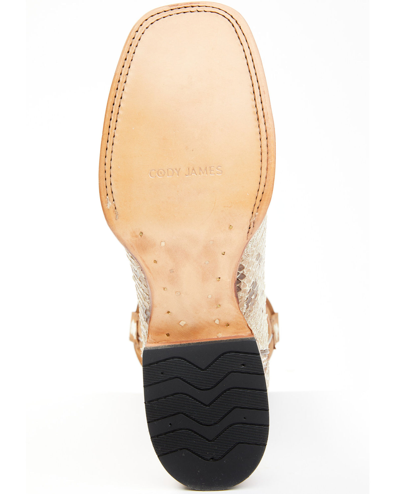 Cody James Men's Bone Python Exotic Western Boot - Broad Square Toe, Brown