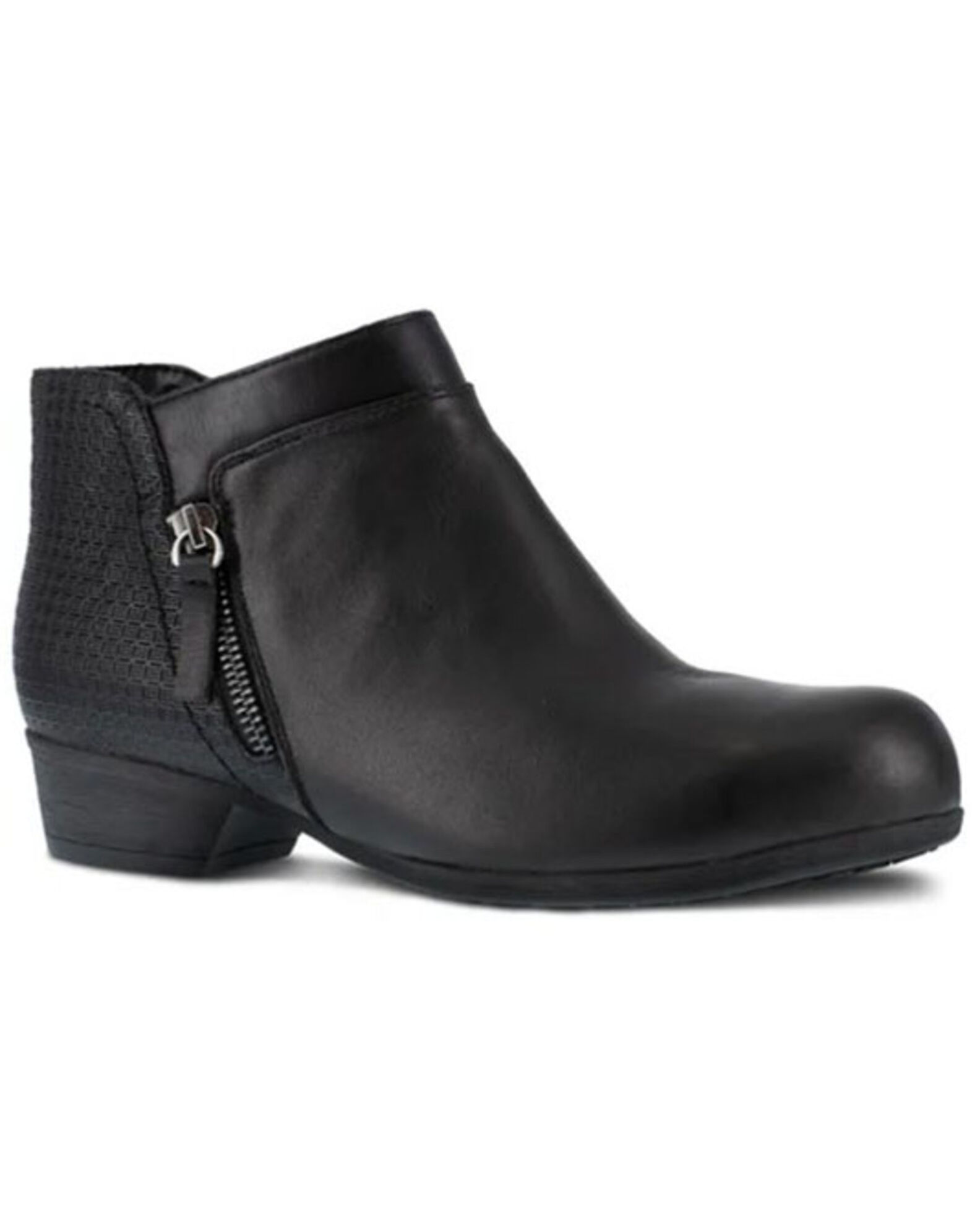 Rockport Women's Black Carly Work Booties - Alloy Toe | Boot Barn