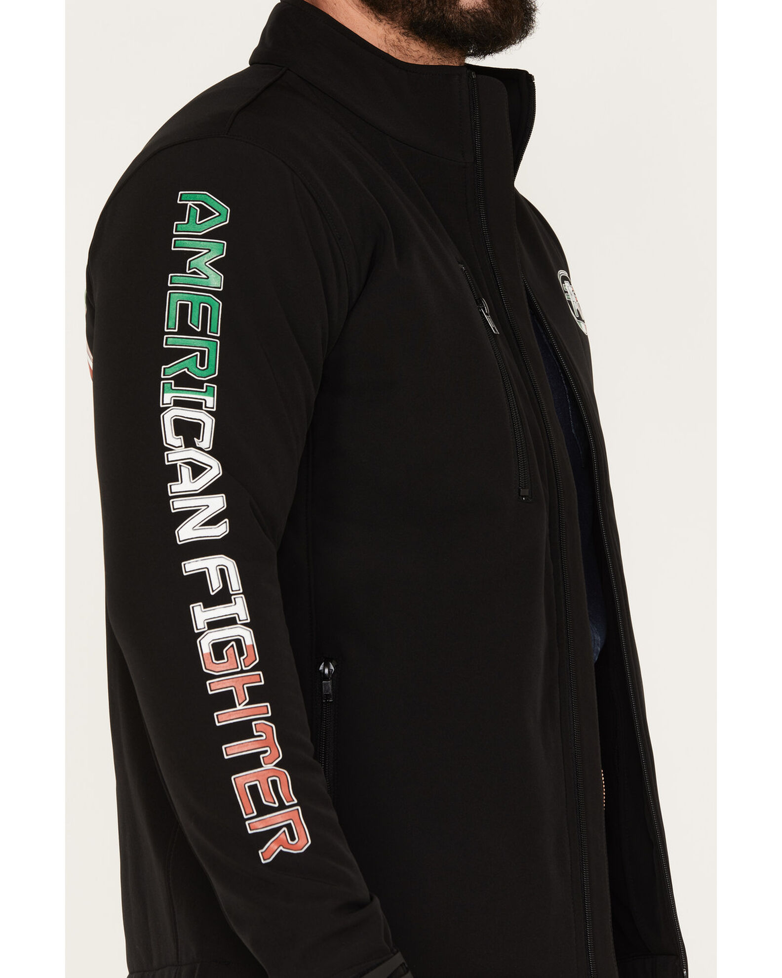 American Fighter Men's Plateau Softshell Jacket, Black