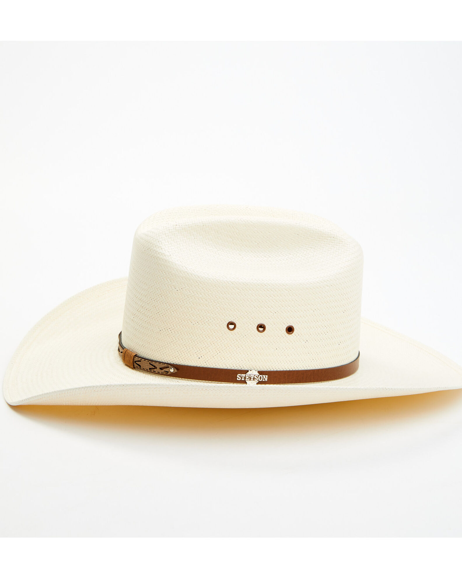 Stetson Rodeo Natural Cattleman Straw Cowboy Hat, Natural