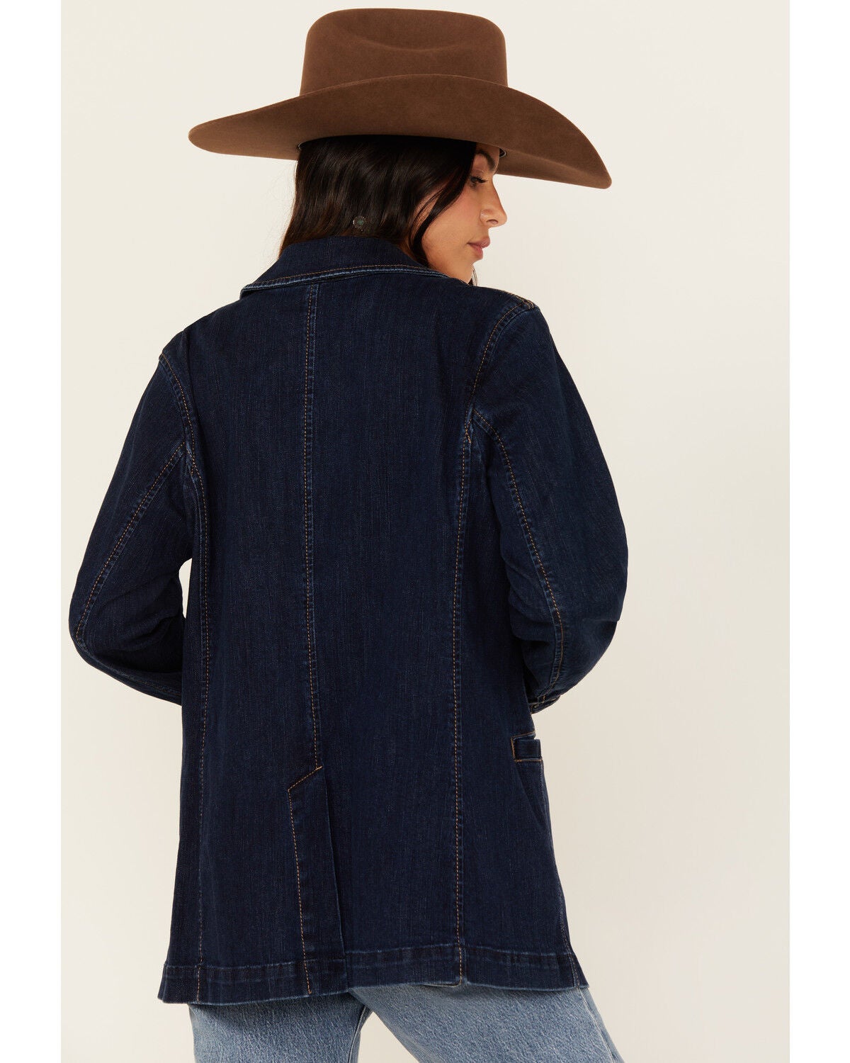 Ariat Women's Dark Wash Denim Blazer, Dark Wash