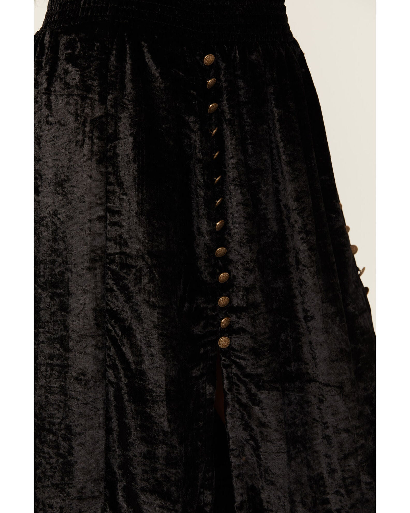 Shyanne Women's Velvet Skirt, Black