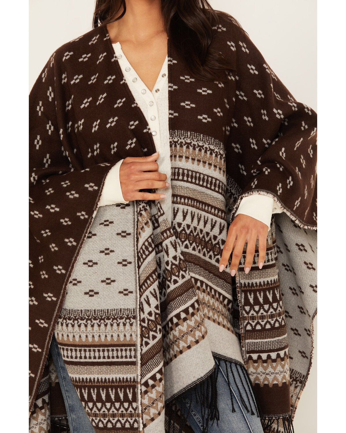 Idyllwind Women's Southwest Eva Shawl , Brown