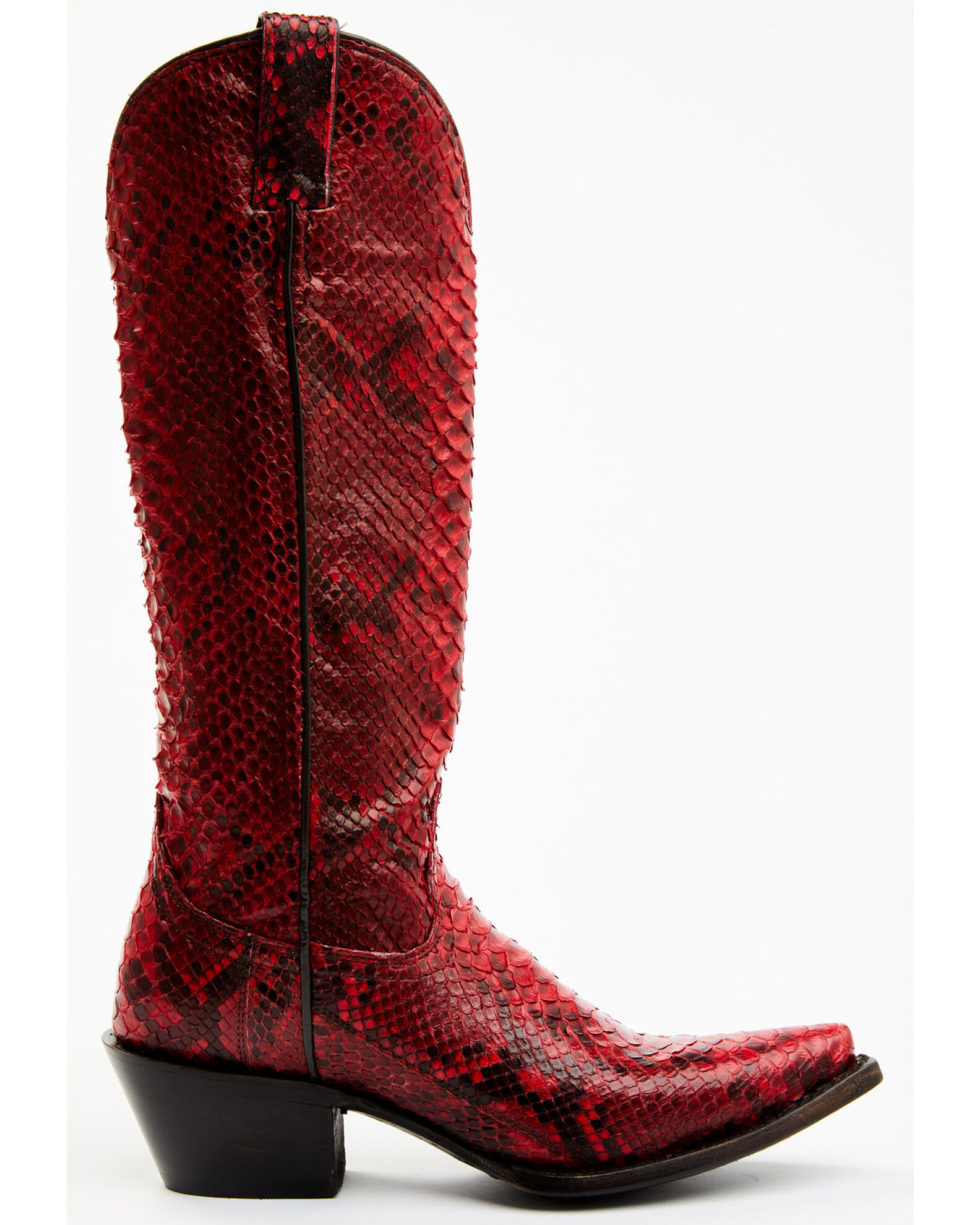 Idyllwind Women's Slay Exotic Python Western Boots - Snip Toe, Red