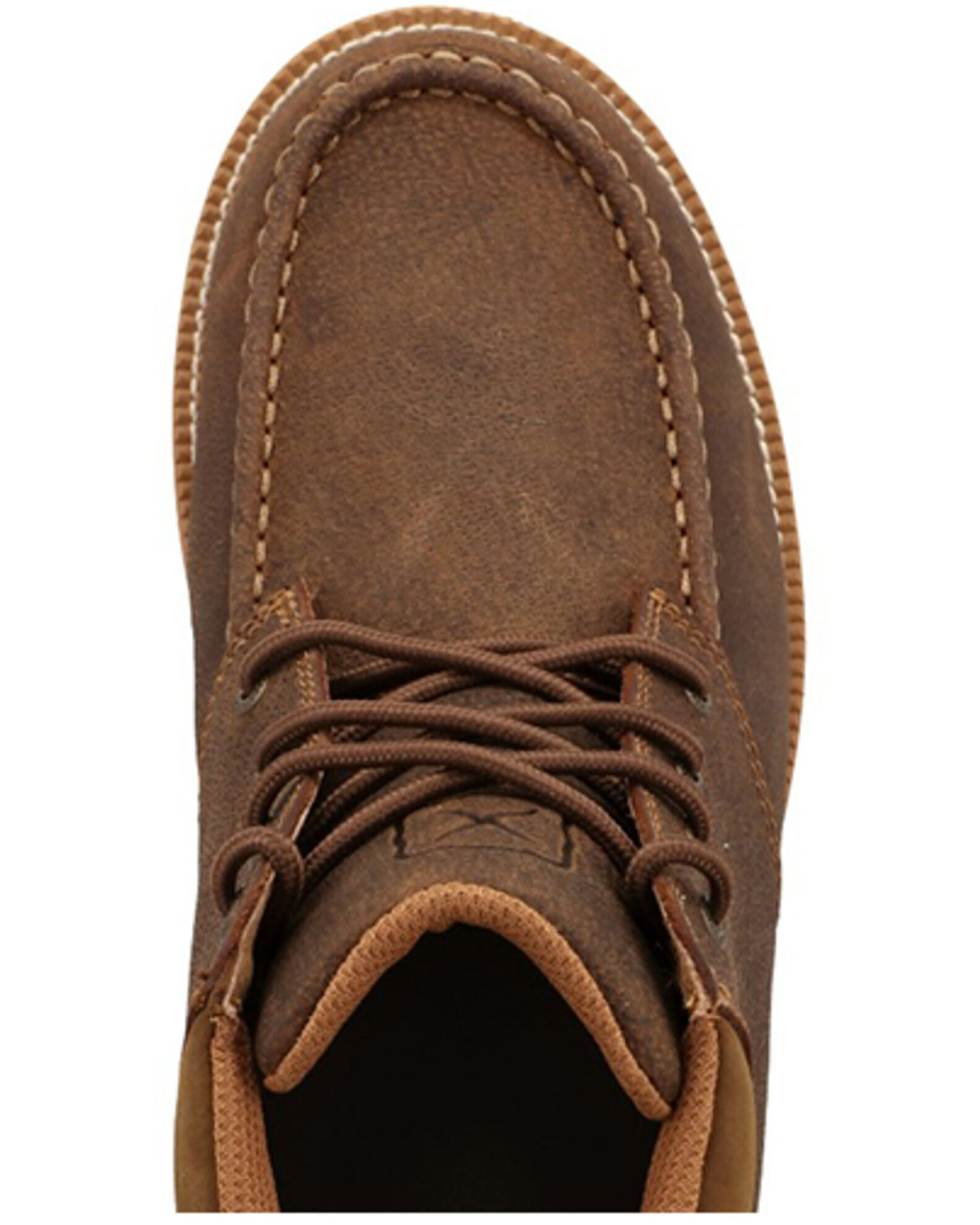 Twisted X Mens 6 Cellstretch® Wedge Sole Casual Boots Moc Toe Brown