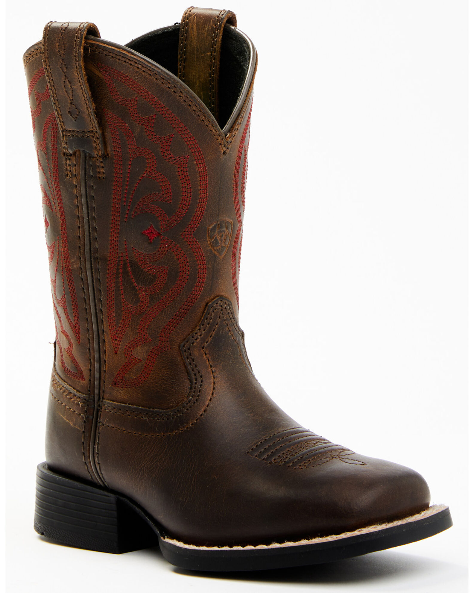 Ariat Boys' Quickdraw Western Boots - Square Toe, Distressed