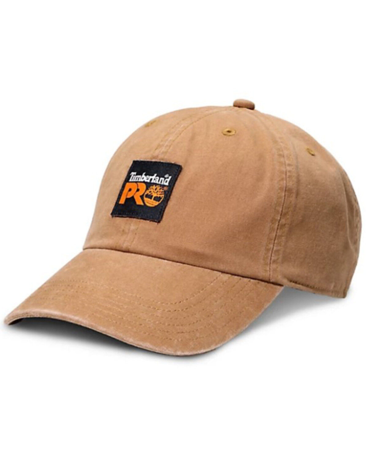 Timberland PRO Men's Woven-Logo Patch Solid Ball Cap, Wheat