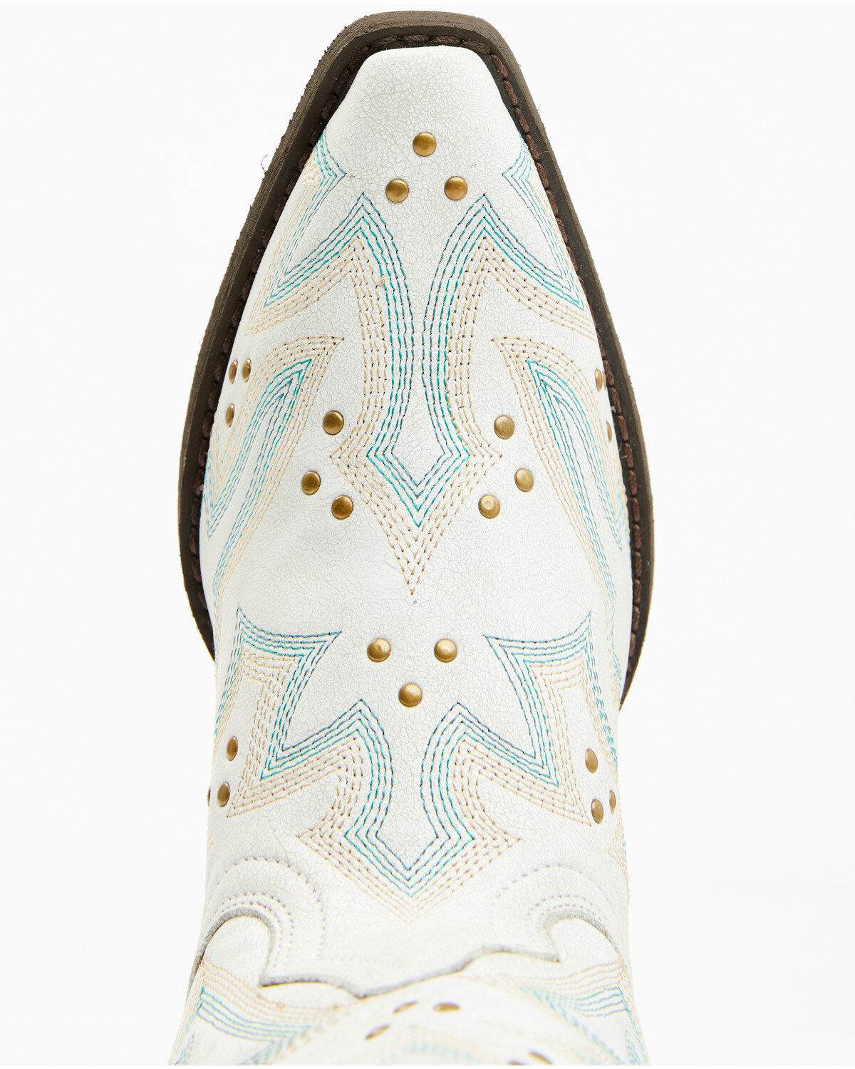 Laredo Women's Adrian Wide Calf Western Boots - Snip Toe, White