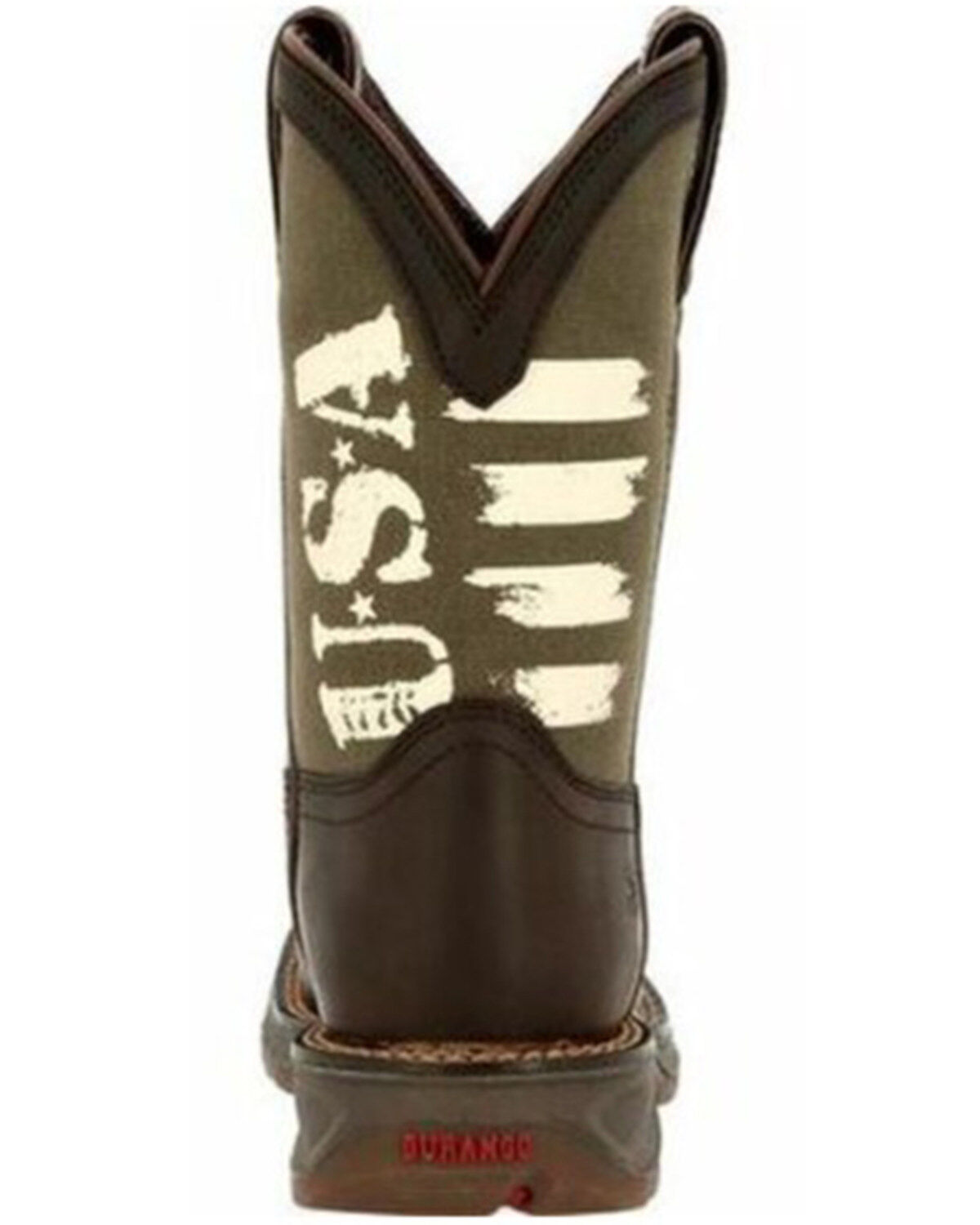 Durango Boys' Lil' Rebel USA Flag Western Boots - Broad Square Toe ...