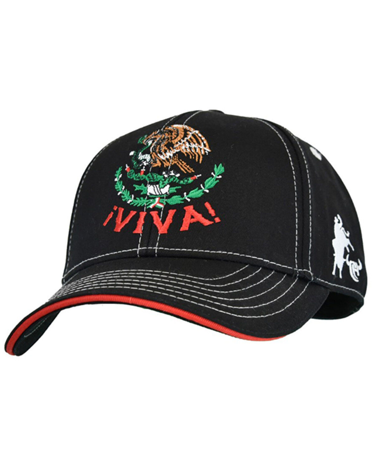 Cowboy Hardware Men's Viva Mexico Ball Cap, Black