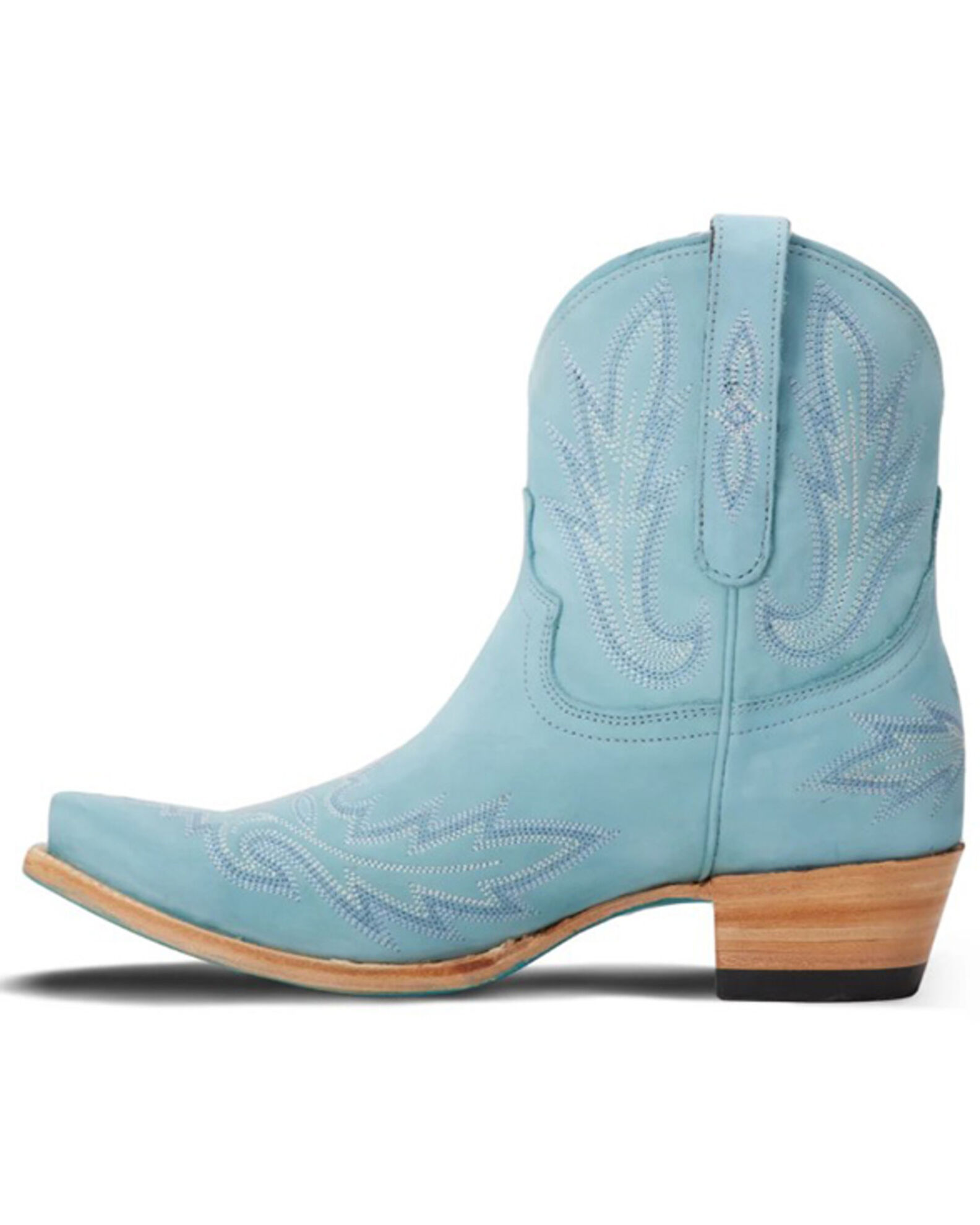 Lane Womens Lexington Western Booties Snip Toe Blue
