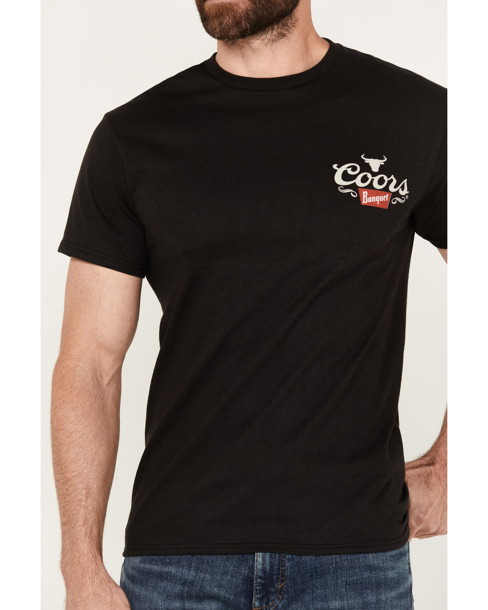 Coors Men's Banquet Logo Short Sleeve Graphic T-Shirt, Black