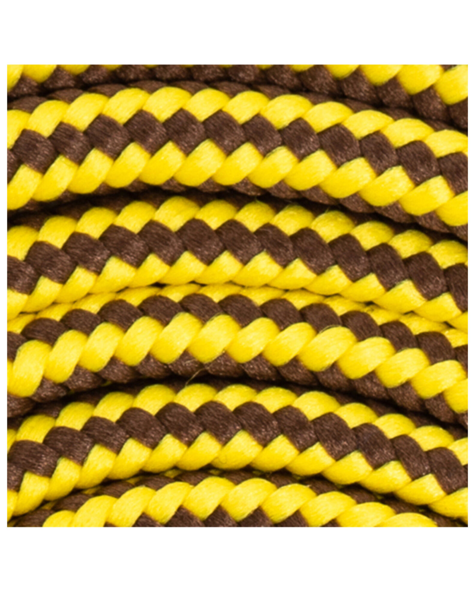 BB Ranch Yellow & Brown Boot Laces, Yellow