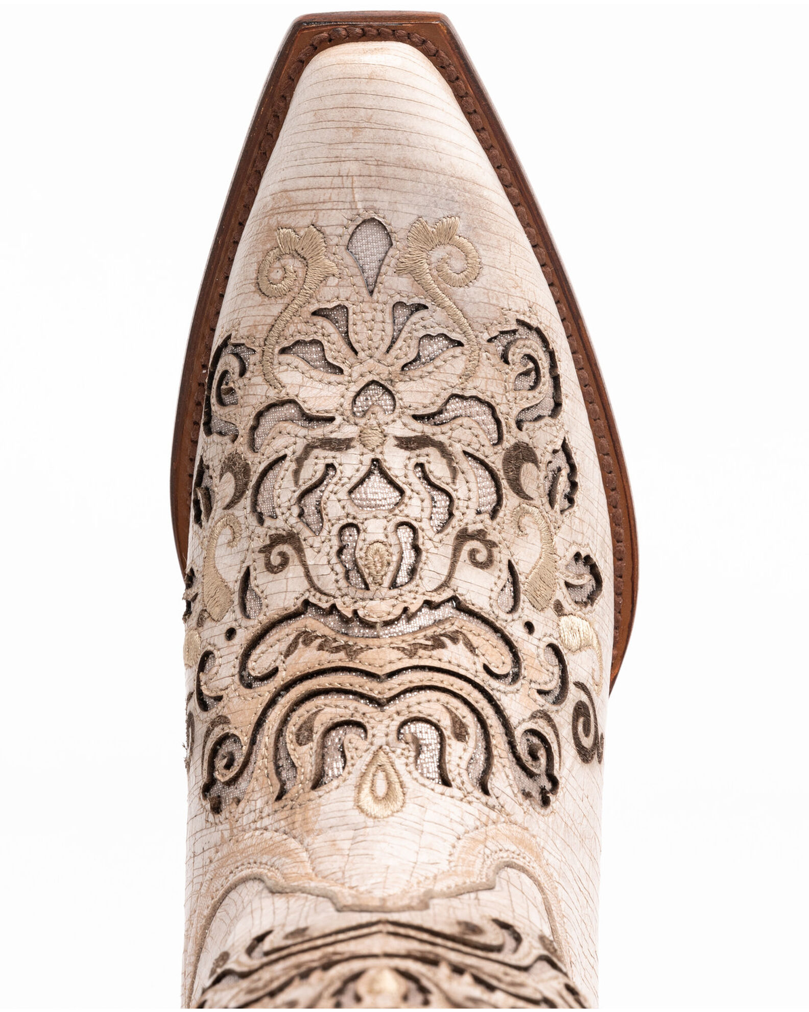 Shyanne Women's Natalie Western Boots - Snip Toe, Ivory