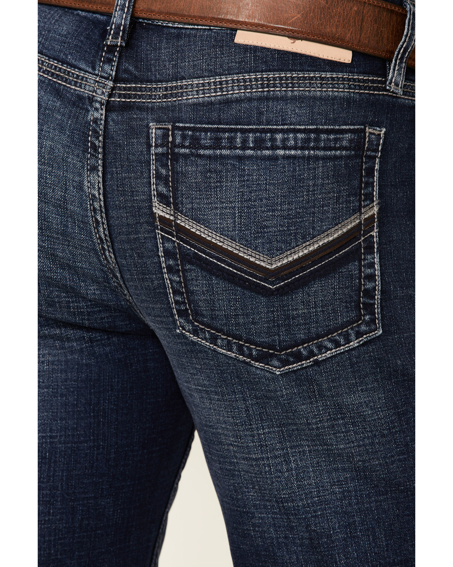 Cody James Core Mens Cayuse Med Stretch Slim Straight Jeans Blue