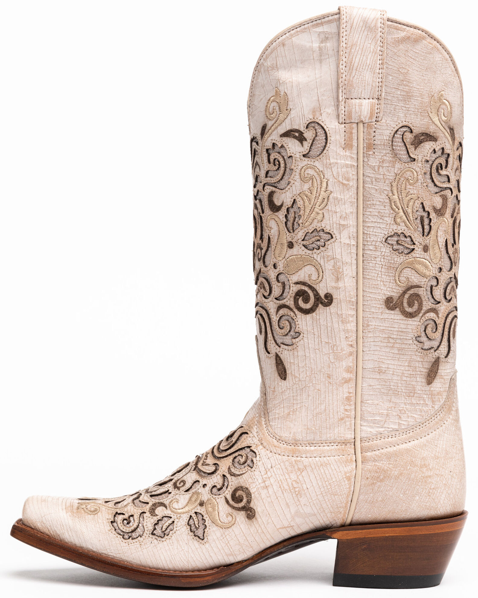 Shyanne Women's Natalie Western Boots - Snip Toe, Ivory