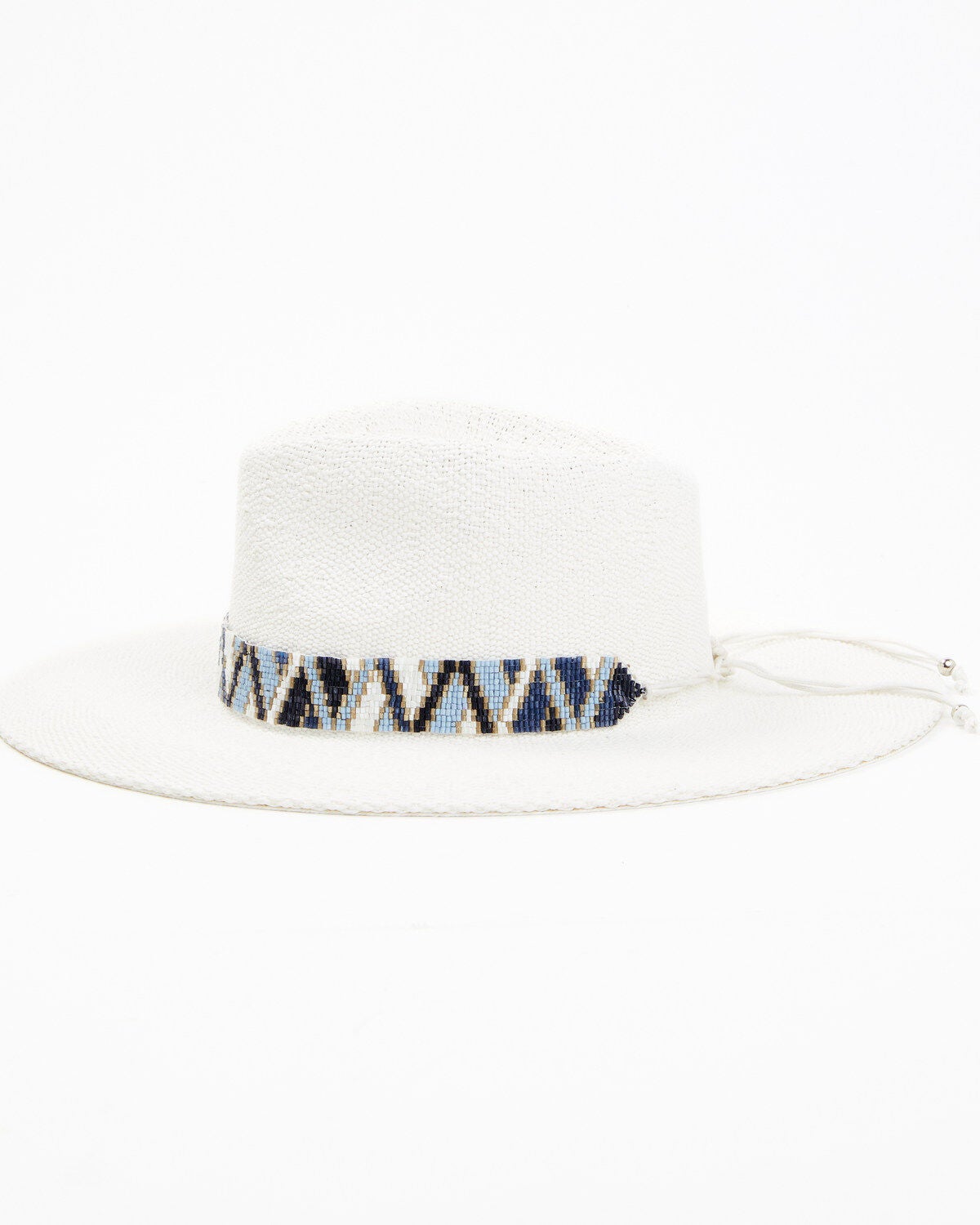 Nikki Beach Women's Andros Australian Straw Western Fashion Hat, White