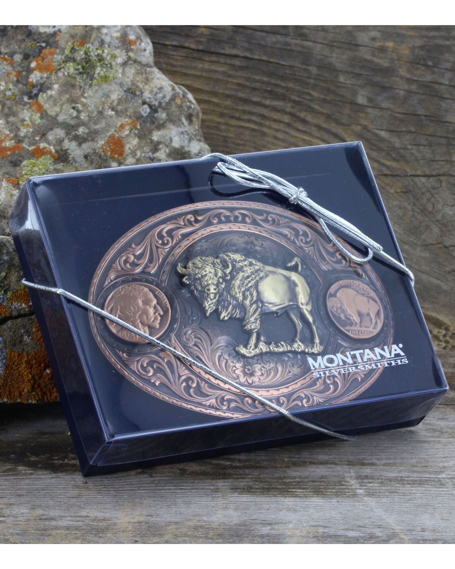 Montana Silversmiths Men's Copper Buffalo Indian Head Nickel Belt ...