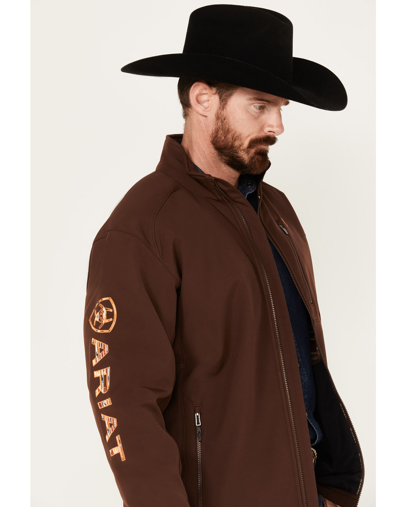 Ariat Mens Logo 20 Chimayo Jacket Brown