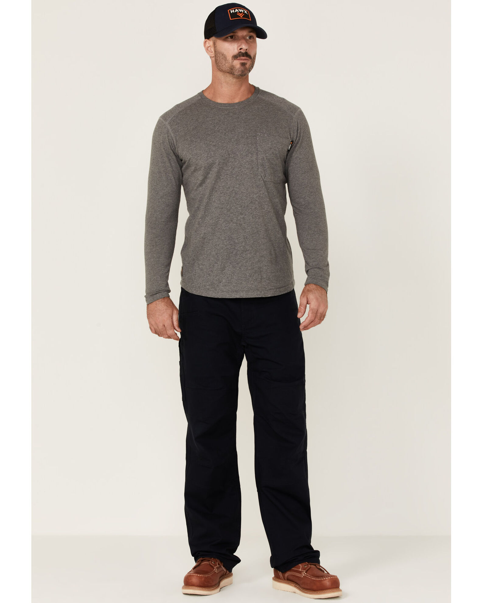 Hawx Men's Navy Ripstop Stretch Work Pants, Navy