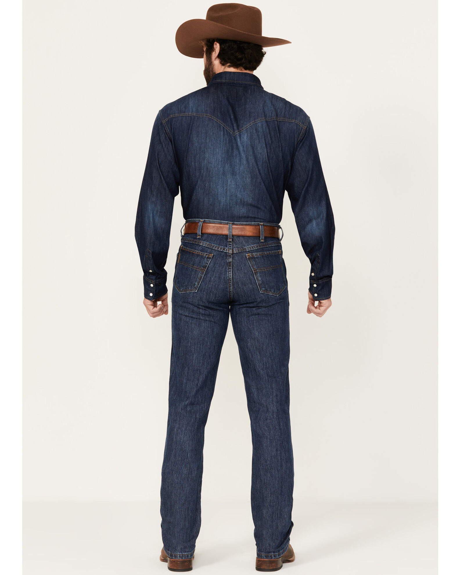 Product Name: Cinch Men's Bronze Label Dark Wash Slim Tapered Rigid ...