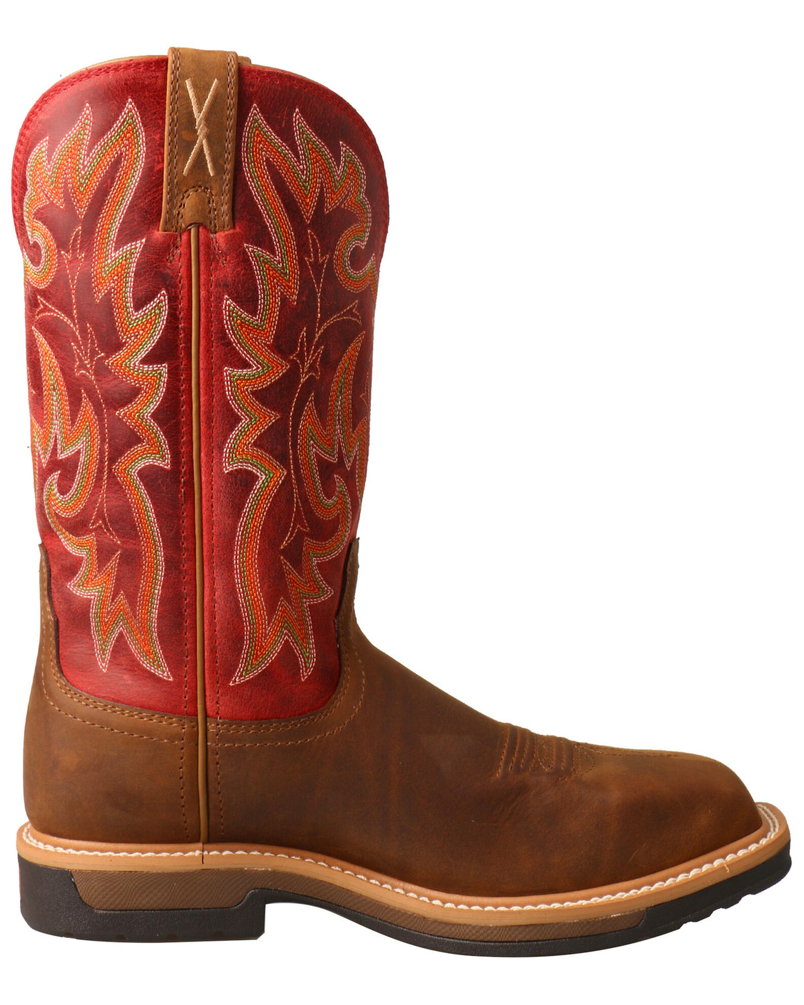 Twisted X Women's Lite Cowboy Waterproof Western Work Boots - Composite ...