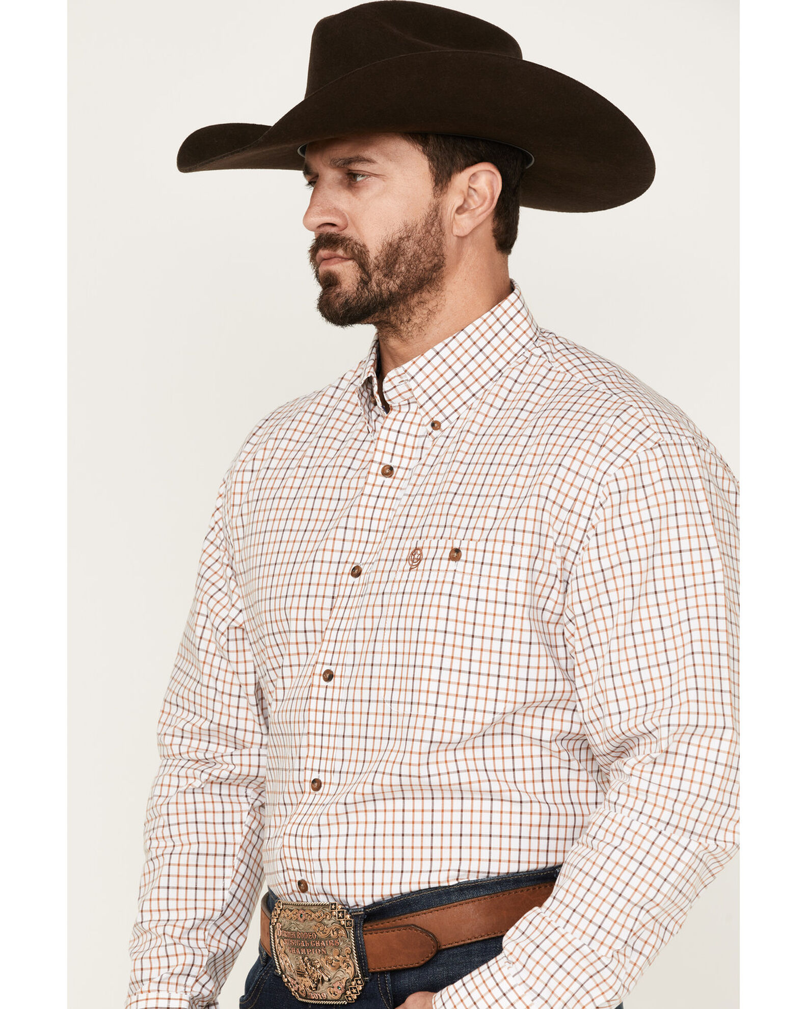 Product Name George Strait By Wrangler Mens Plaid Print Button Down
