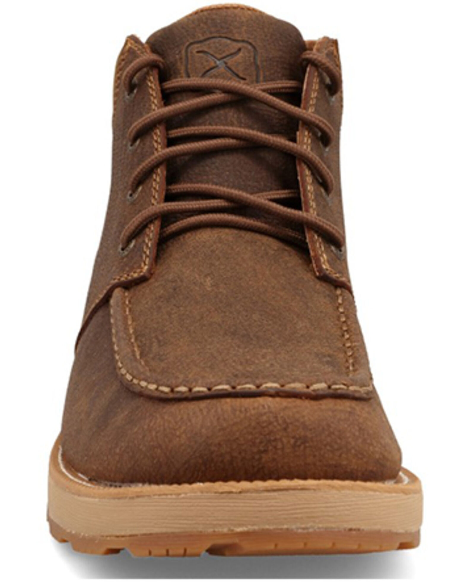 Twisted X Mens 6 Cellstretch® Wedge Sole Casual Boots Moc Toe Brown