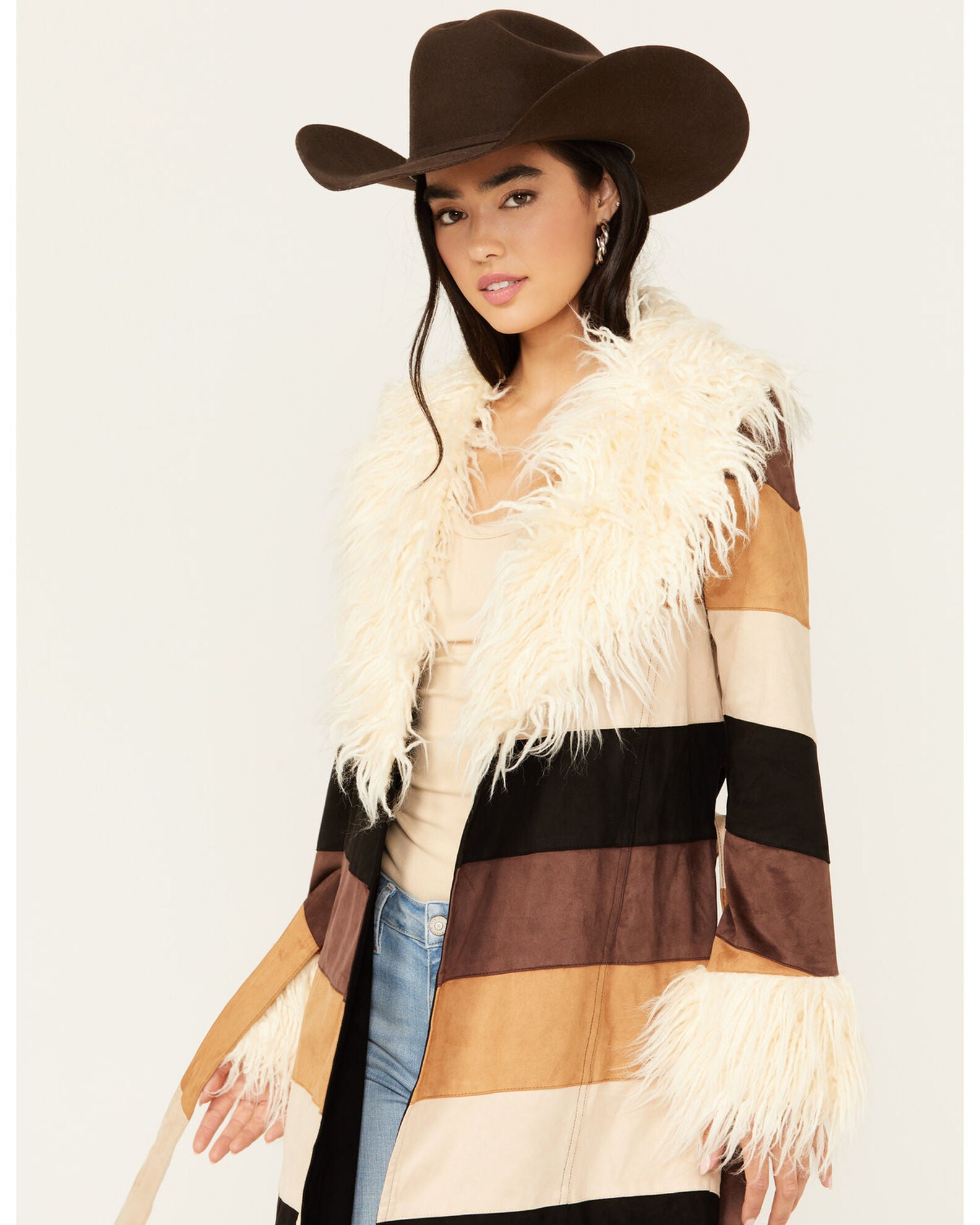 Product Name: Show Me Your Mumu Women's Faux Suede Chevron Penny Lane ...