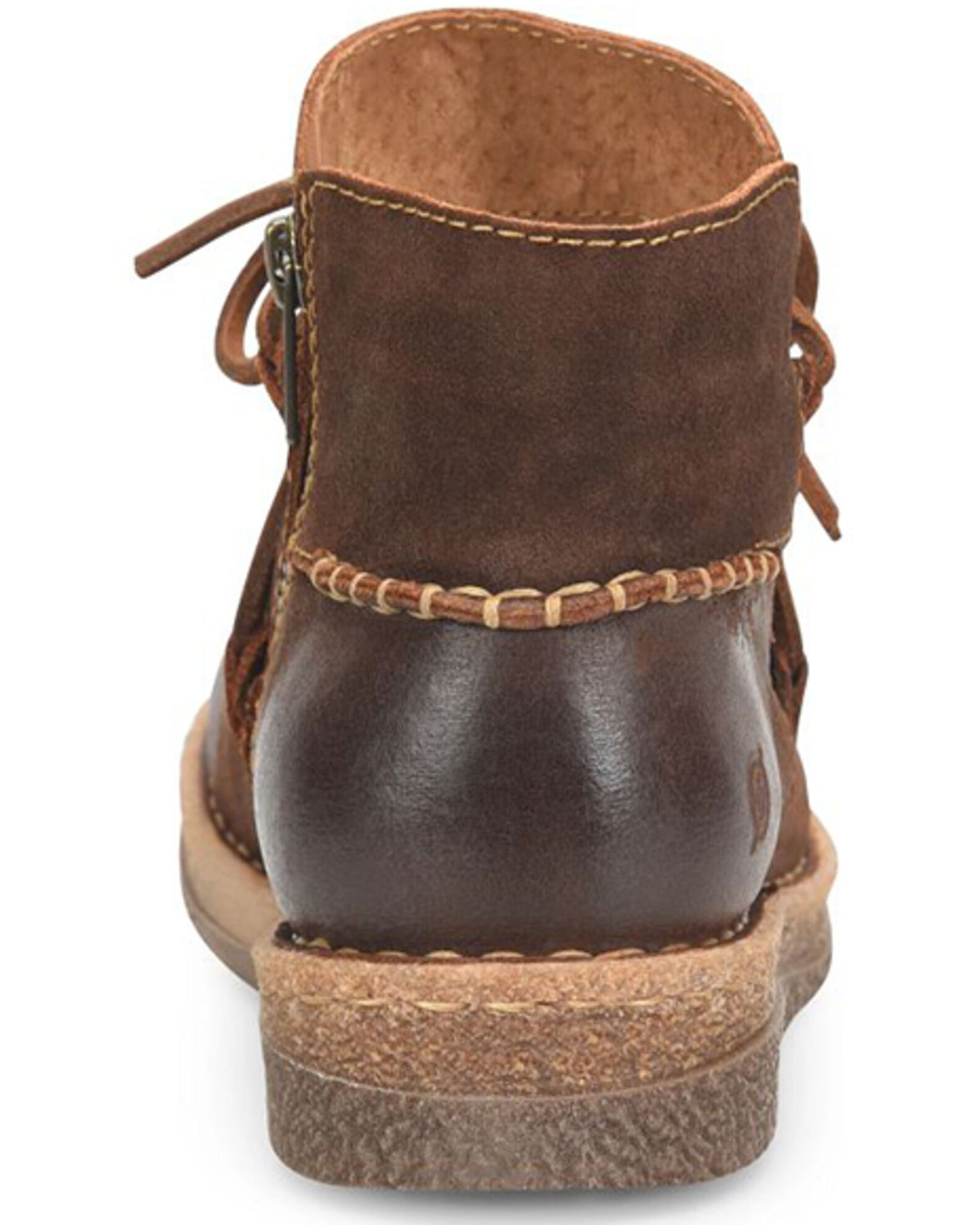 Born Women's Calyn Wedge Booties - Round Toe, Brown