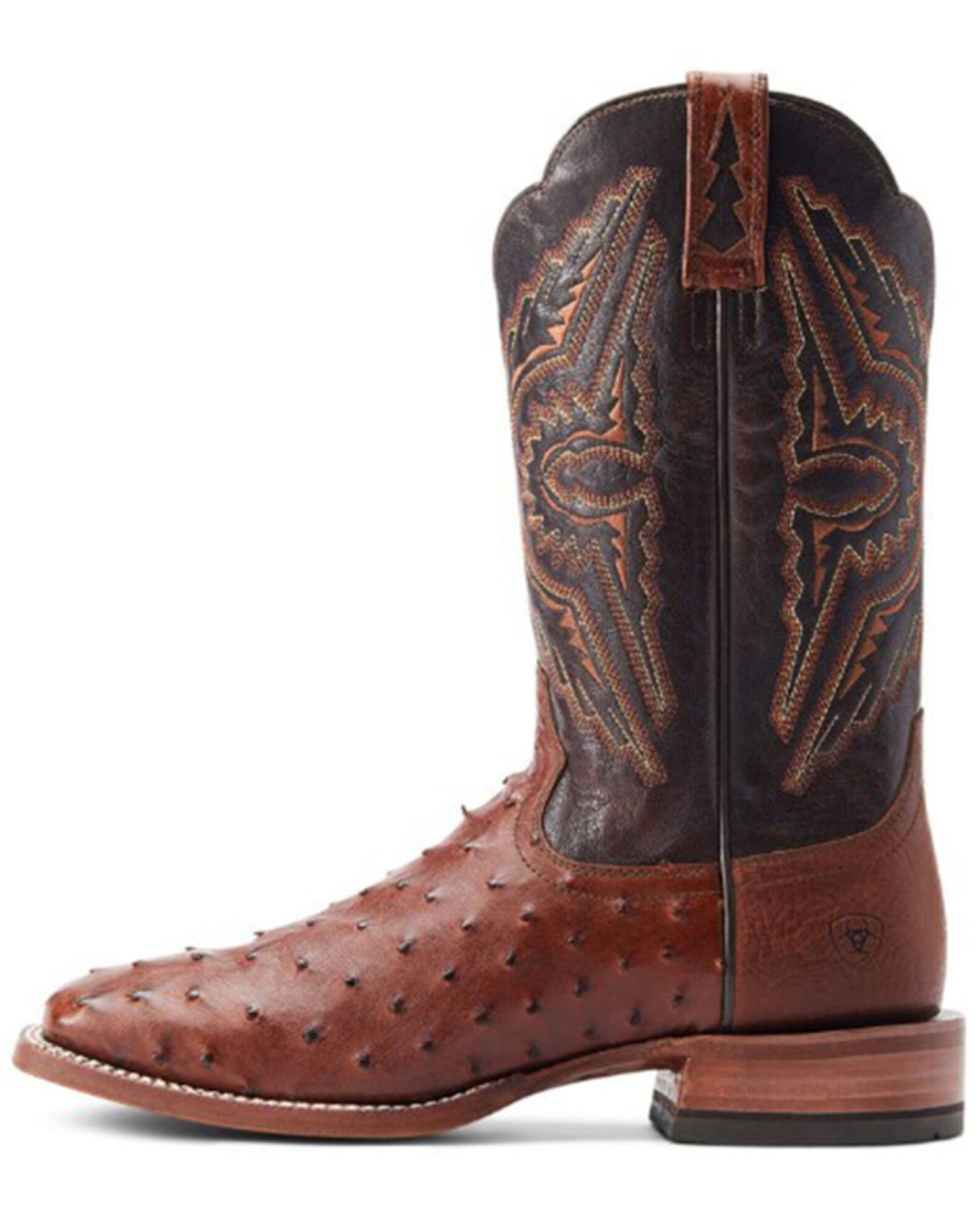 Ariat Men's Broncy Exotic Full Quill Ostrich Western Boots - Broad ...